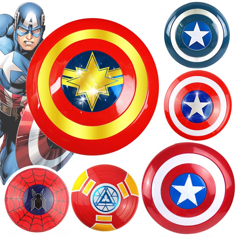 LED Avengers Shield Toy Sound Light Captain America Iron Man Hulk ...