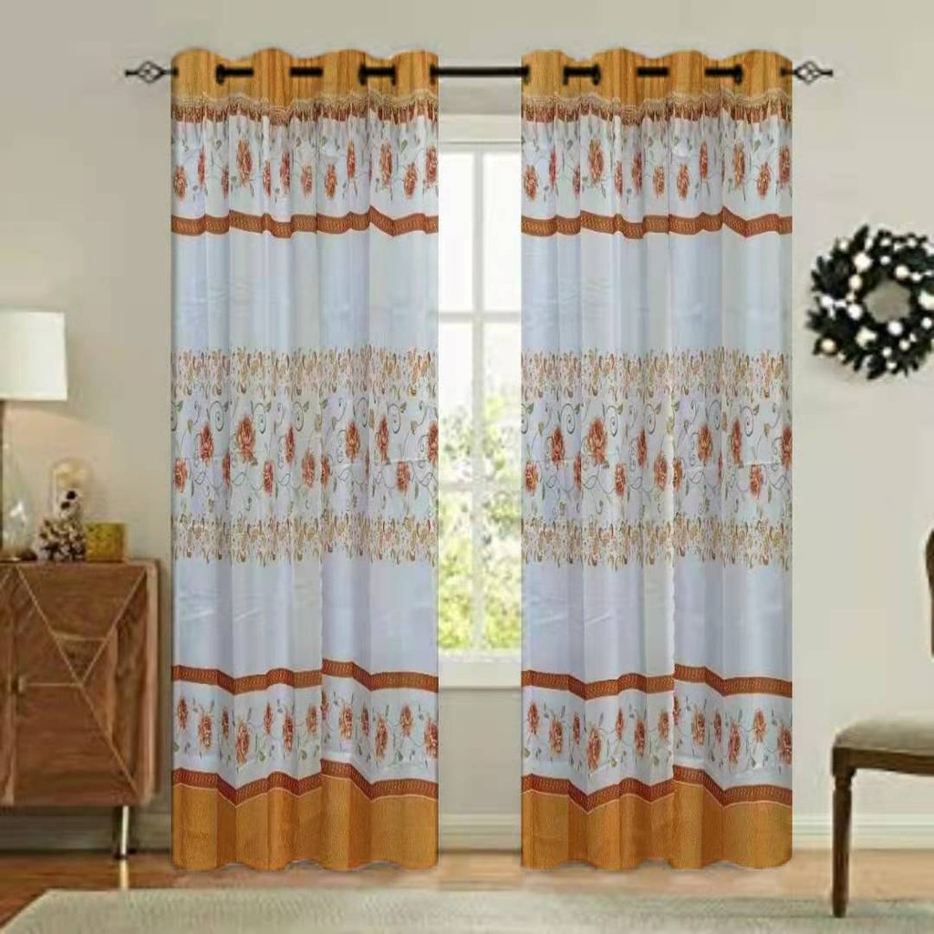 Sheering Raffles Stylish Simple Curtain Without Ring For Home ...