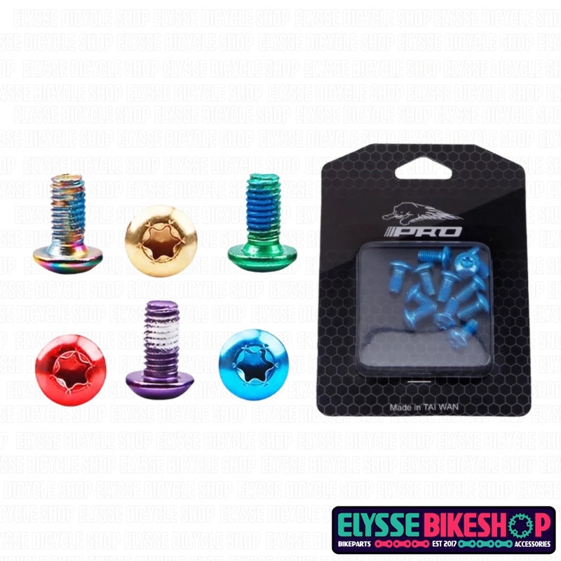 Pro Colored Bicycle MTB Rotors Bolts Set 12pcs | Shopee Philippines