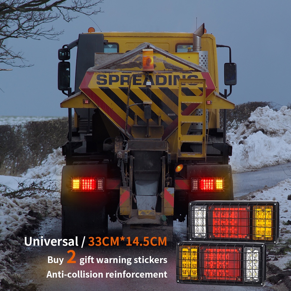 【buy 2 get 1 gift】12V/24V tail lamp Iron mesh reinforcement LED Trailer ...