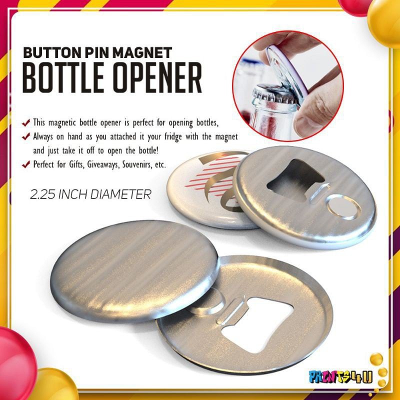Button Pin (Bottle Opener) 50pcs | Shopee Philippines
