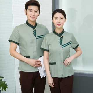 Ready Stock Long-sleeved hotel waiter uniform unisex hotel room ...