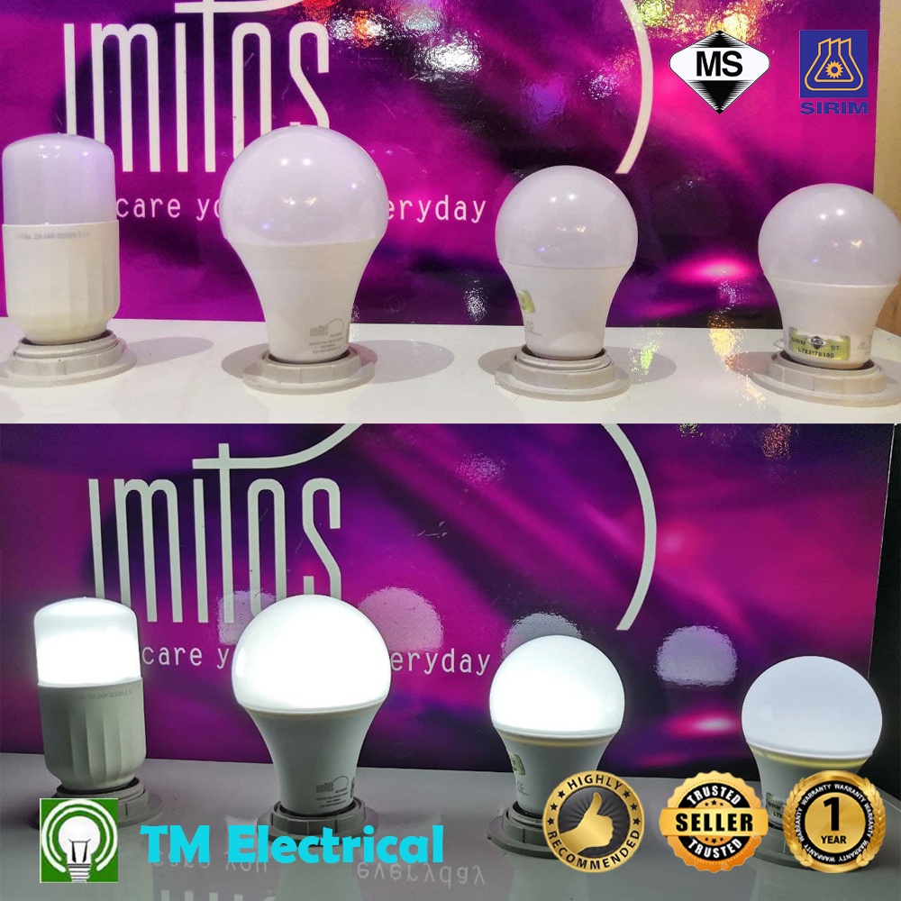 IMITOS LED BULB LED STICK E27 5w 9w 12w (SIRIM) (SURUHANJAYA TENAGA ...