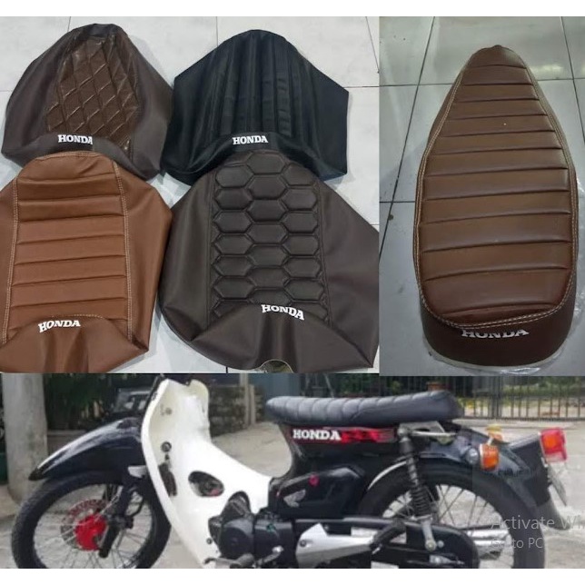 HONDA Leather Seat c70 Embossed Zipper/Motorcycle Seat Cover bekjul/c70 ...