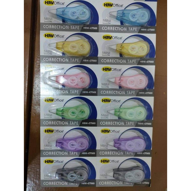 HBW / TM Correction Tape Mini / 8m / 12m | Shopee Philippines
