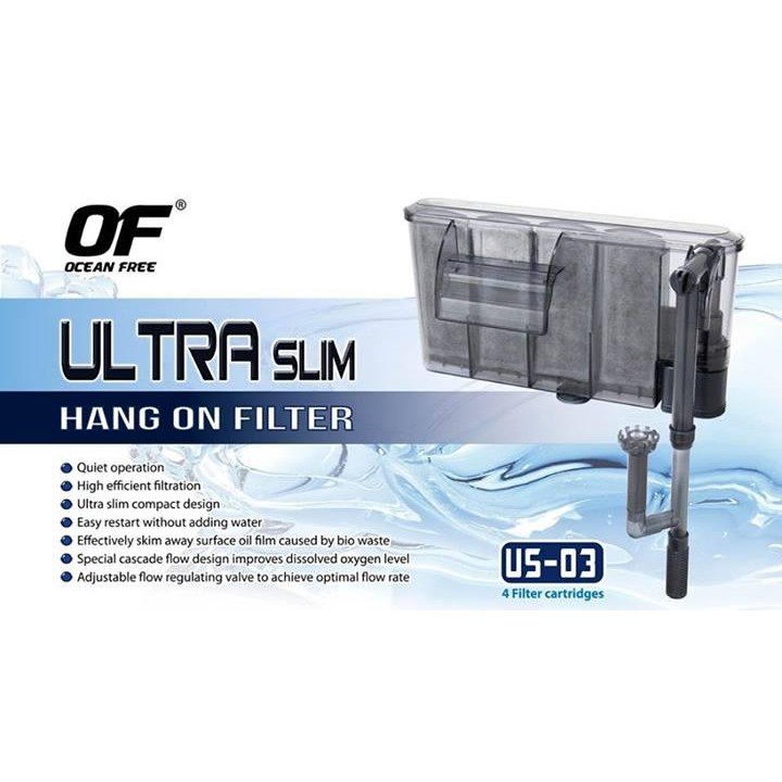 Ocean Free Ultra Slim Aquarium Hang On Filter (US-03) | Shopee Philippines