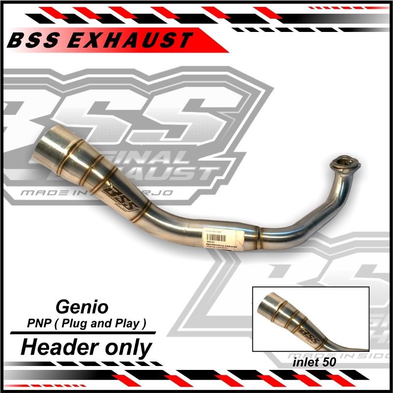 Exhaust BSS Genio Inlet 50pipe Only Original BSS | Shopee Philippines