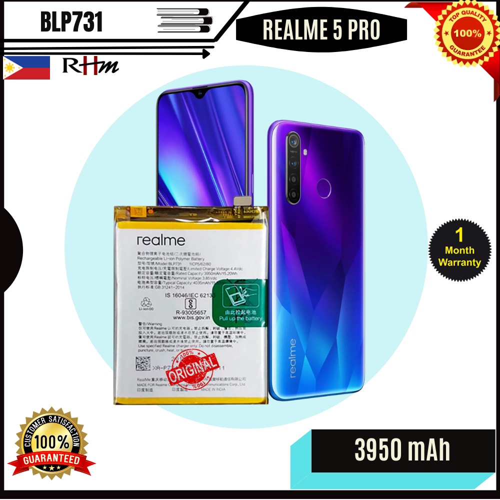 BLP731 battery for Real me 5 Pro (RMX1971) 3950mAh Battery | Shopee ...