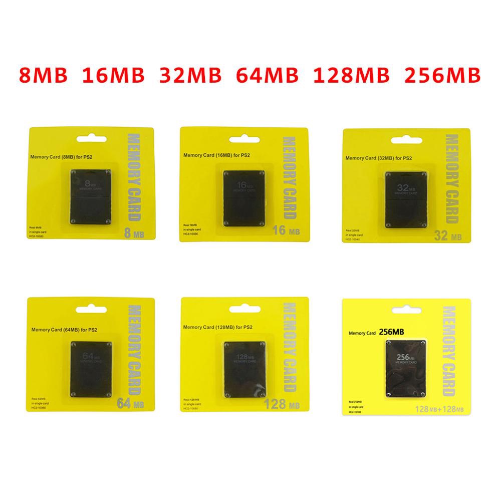 For Sony PS2 Memory Card 8MB 16MB 32MB 64MB 128MB 256MB Extended Card ...