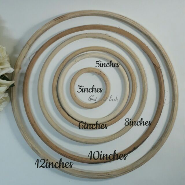 Round Wood Ring Yantok - for Dream Catcher Ring 1 Piece | Shopee ...