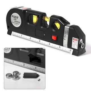 Laser Level Aligner Horizon Vertical Line Measure Tape Ruler ...