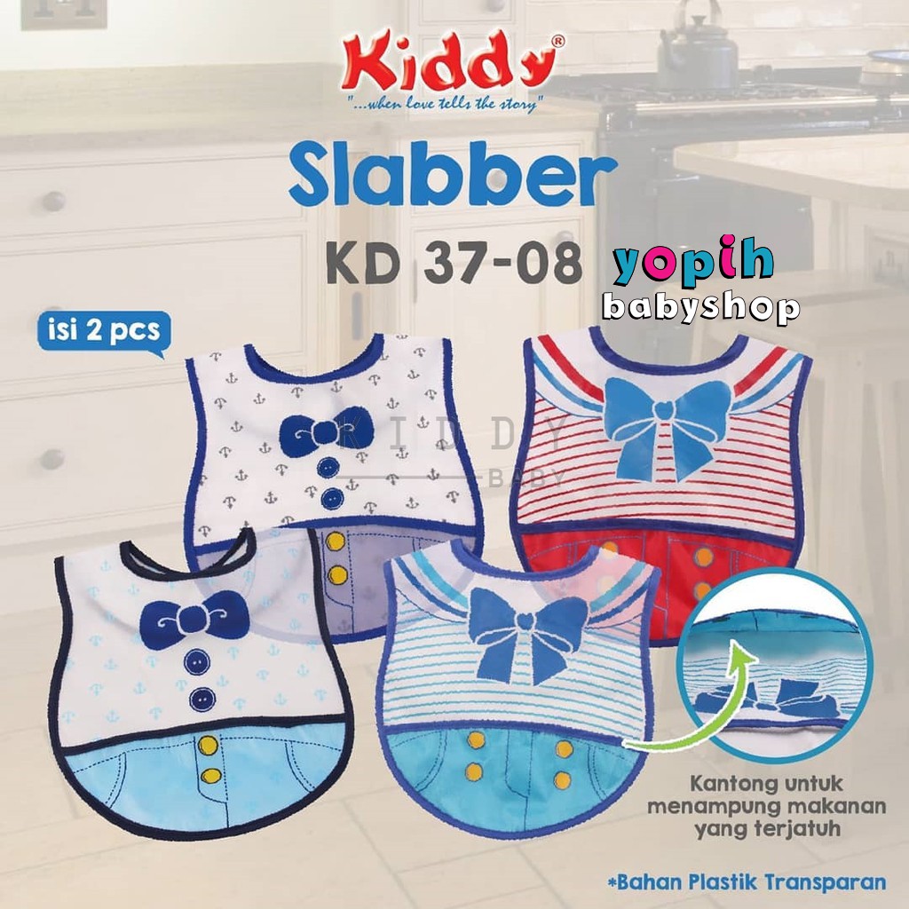 Slabber BIB Baby Apron KD 37-08 (2 pcs) | Shopee Philippines