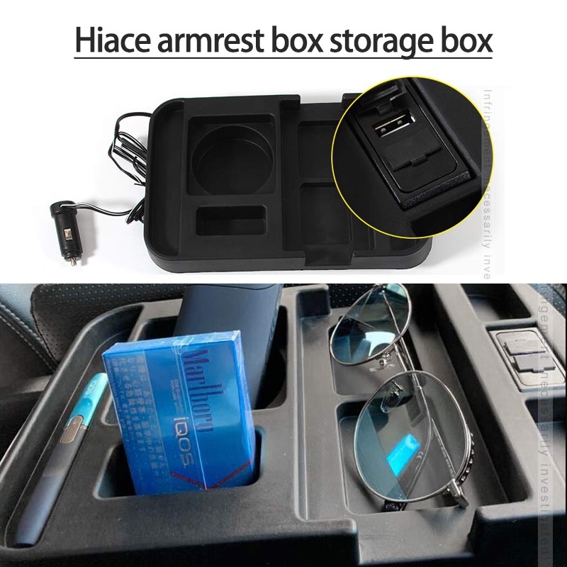 Toyota Hiace KDH200(2004-2016) Center Console Tray Standard armrest box ...