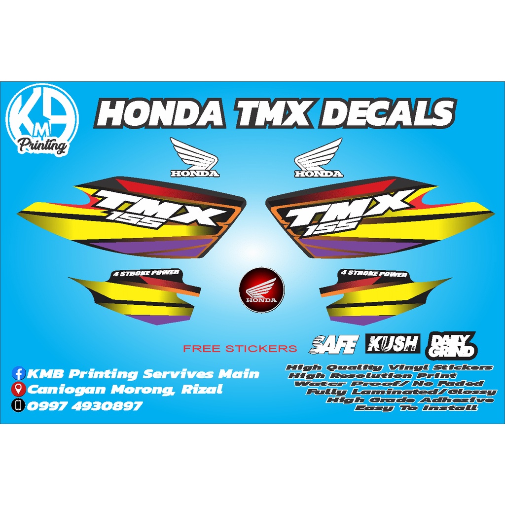 Honda TMX Sticker Decals Old Model | Shopee Philippines