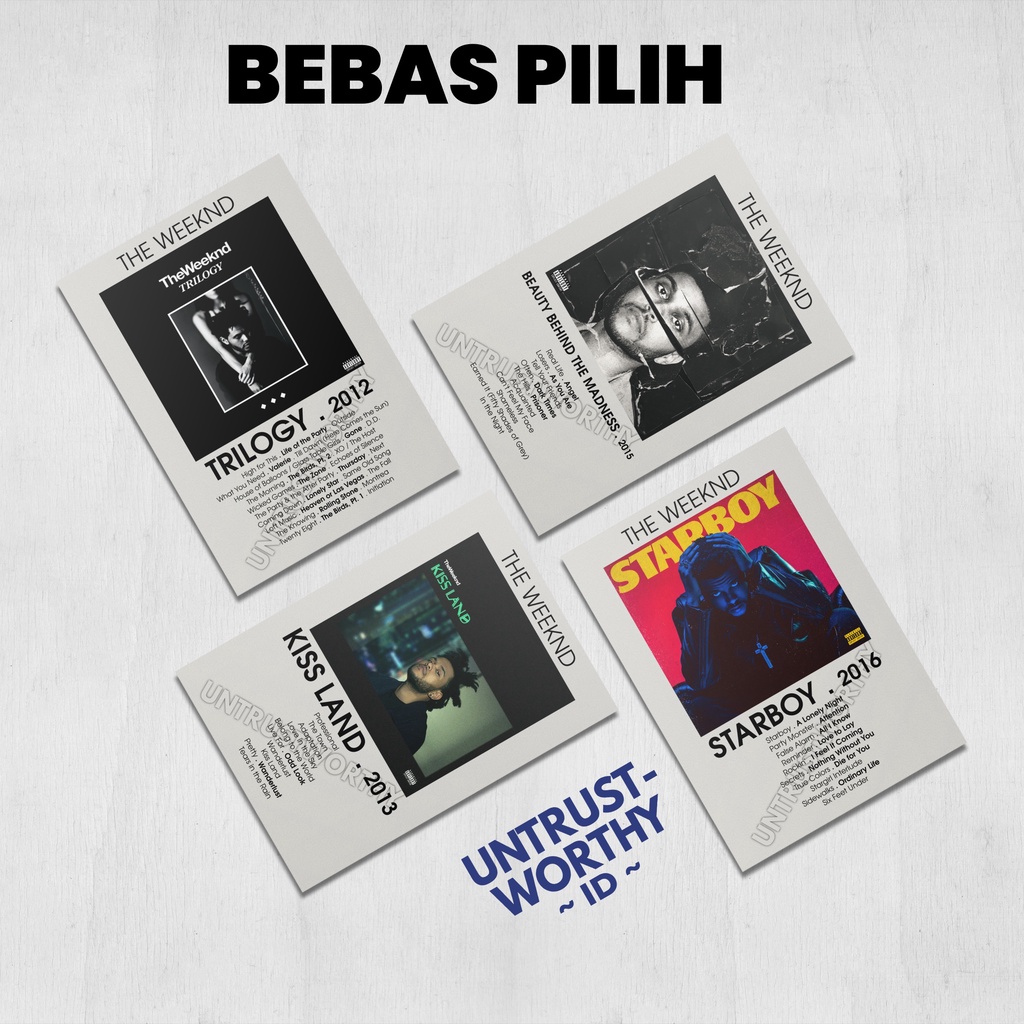 The Weeknd Poster A5 Size Album (4-7pcs) | Shopee Philippines