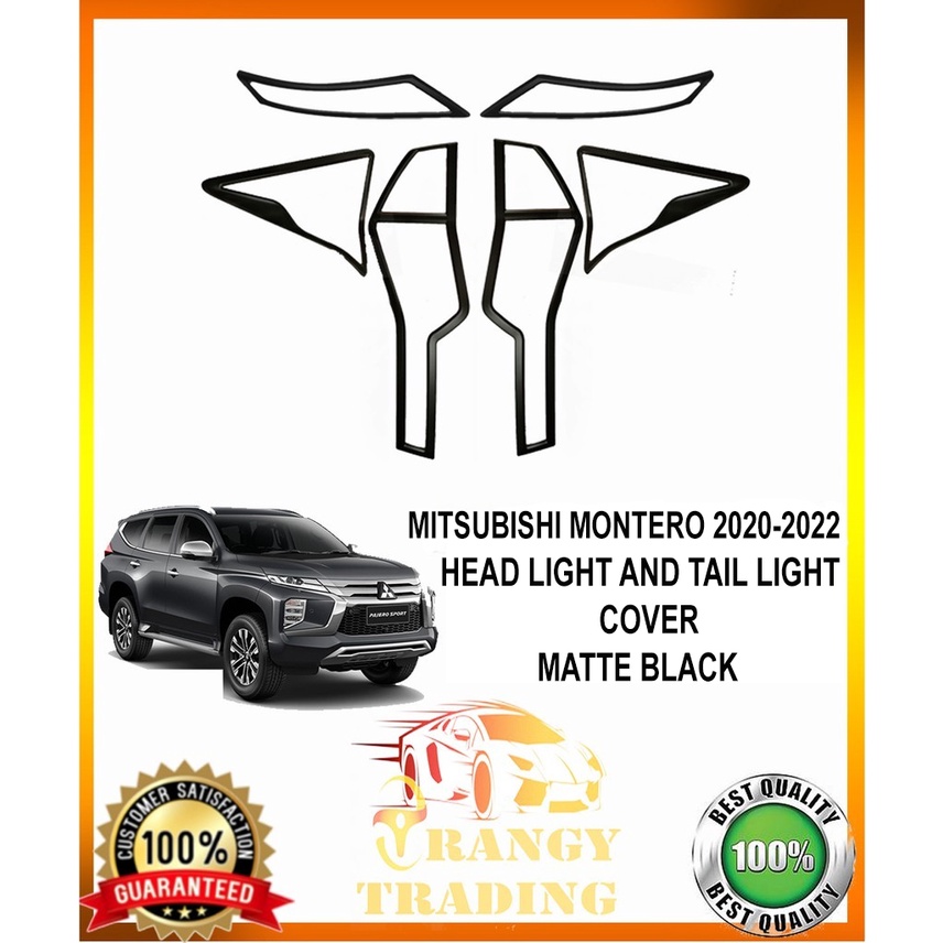 Mitsubishi Montero 2020 to 2025 Headlight and Taillight Cover Matte ...