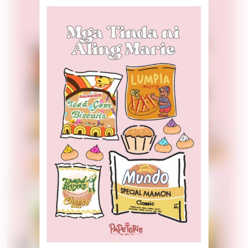 Filipino Snacks Fanart Vinyl Sticker Set (11pcs) PAPETERIE | Shopee ...