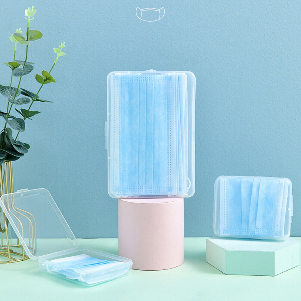 Portable Mask Storage Case Face Shield Holder Face Mask Box Pill Box ...