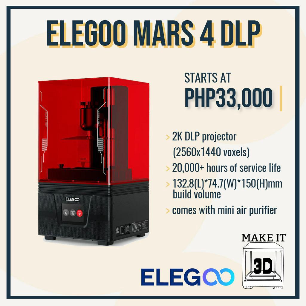 Elegoo Mars 4 DLP ultra-quiet resin 3D printer | Shopee Philippines