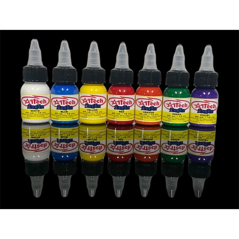Artech Tattoo Ink 7 Colors Half Oz 15ml | Shopee Philippines