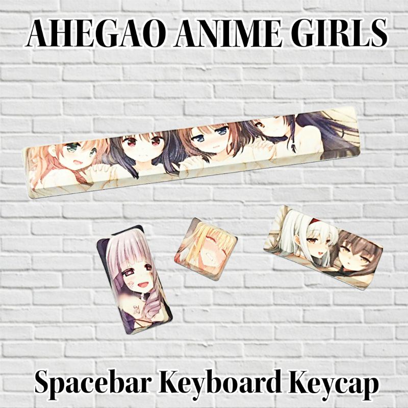 Ahegao Japanese Anime Girls Anime Waifu PBT Thick Keycaps OEM Spacebar ...