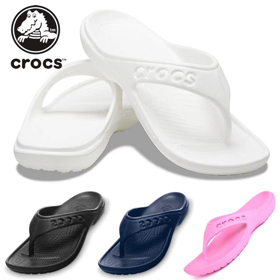 Crocs Unisex Flip Flops Men's Shoes Women's 205182 | Shopee Philippines