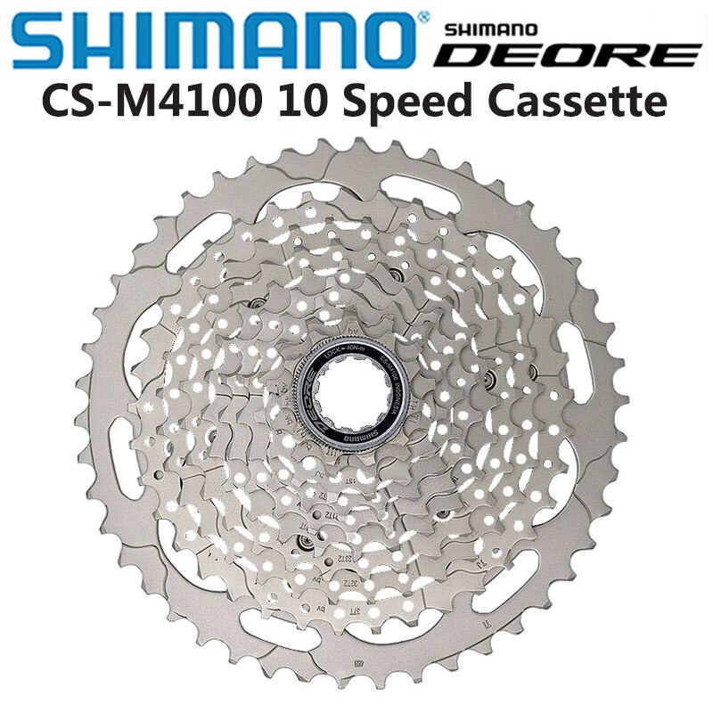 SHIMANO DEORE M4100 10v Cassette Sprocket CS-M4100 10-Speed - HYPERGLIDE -11-46T, 11-42T ...