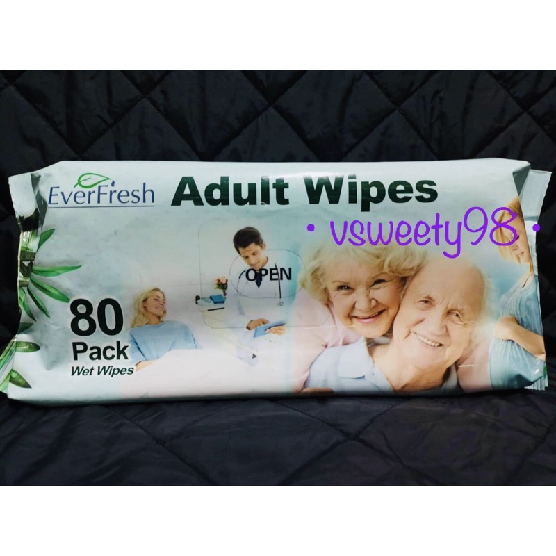 EverFresh Adult Wipes (80 Wet Wipes) | Shopee Philippines