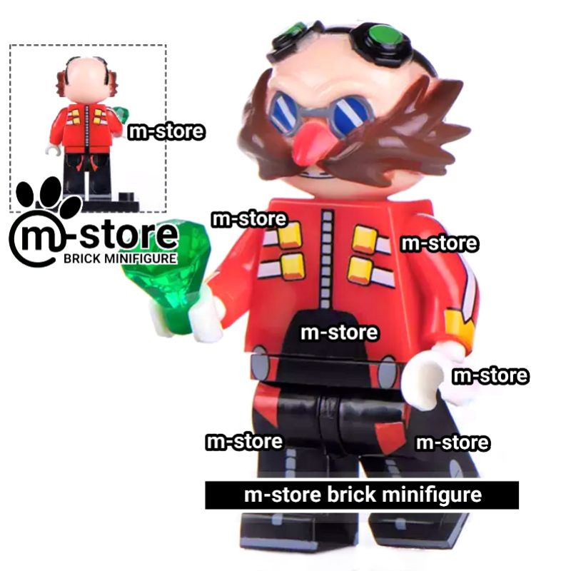 Brick sonic the hedgehog doctor eggman dr ivo robotic mini toy figure ...