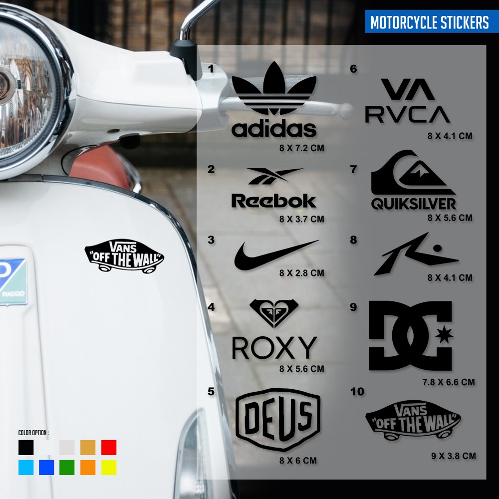 Sticker Unit for Scoopy Beat Mio Vespa Fino Genio Djanggo Motorcycle ...