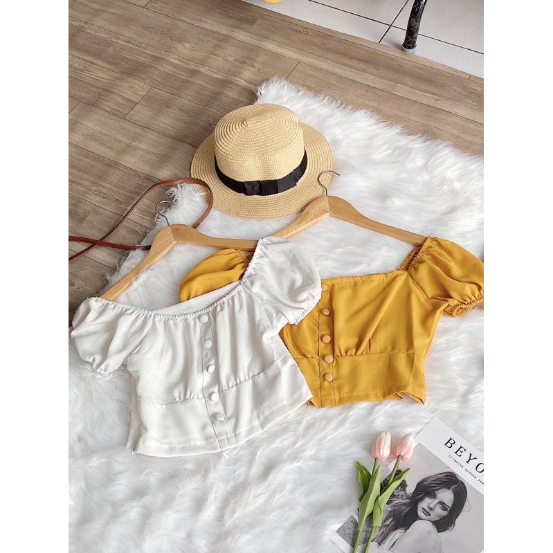 Crotop Shirt with puffed sleeves xt | Shopee Philippines