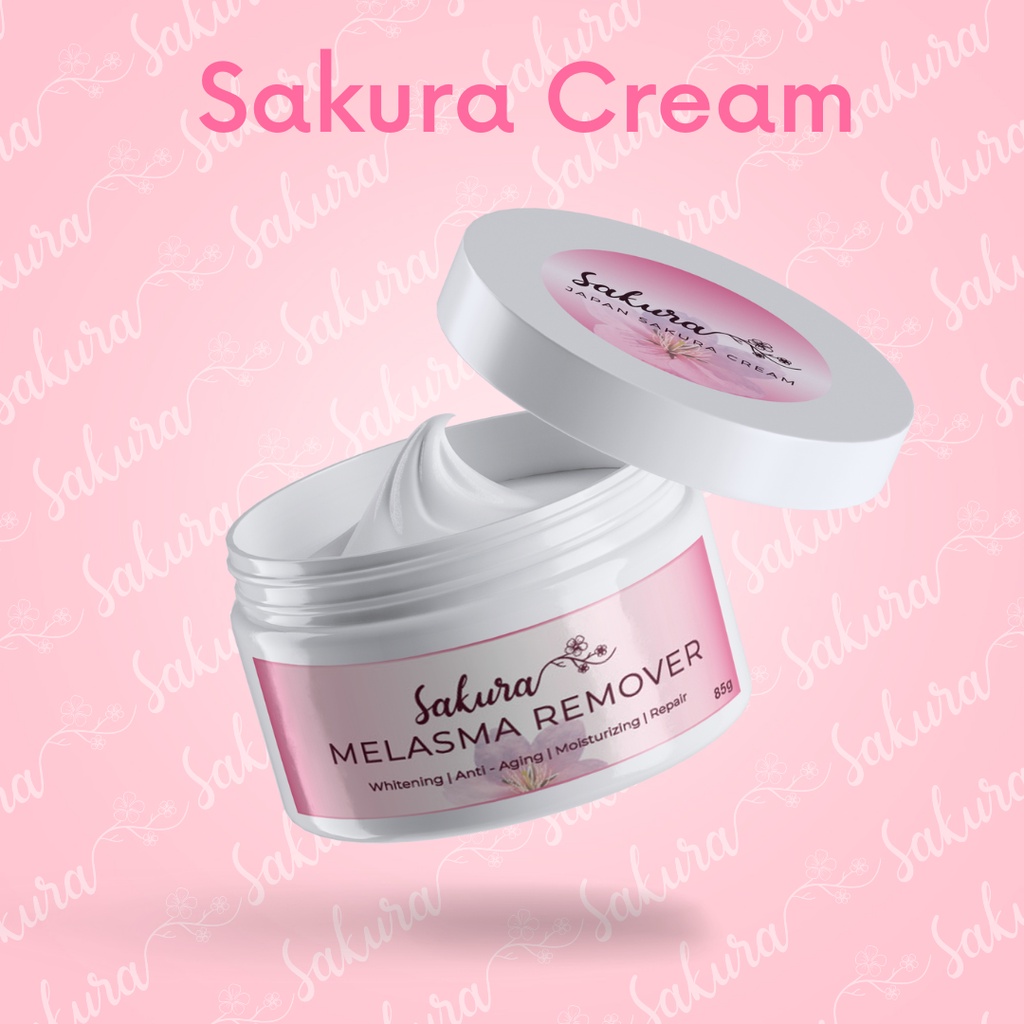 Japan Sakura Melasma Remover Whitening Cream 120g with Sunscreen for ...