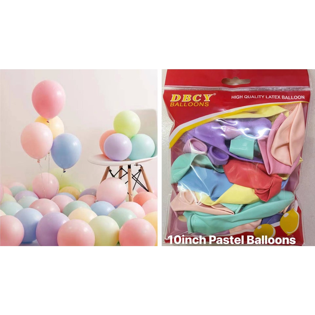 25Pcs 10Inchs Macaron Latex Pastel Color Balloon party birthday Wedding ...