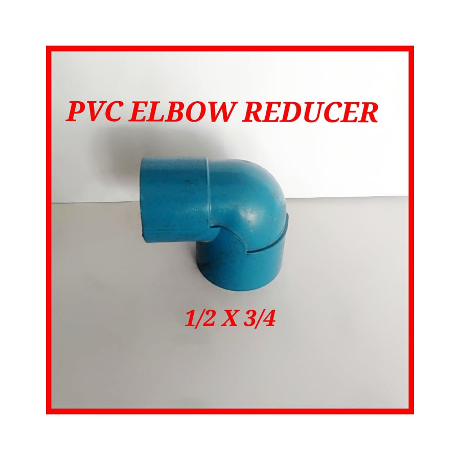 PVC Blue Fittings Bell reducer, Tee reducer, Elbow reducer (Size; 1/2x3 ...