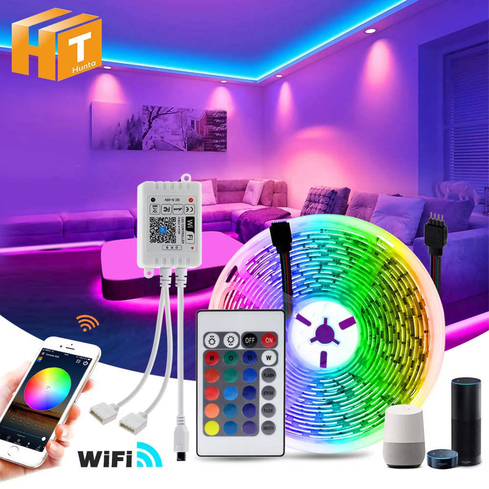 20M RGB Led Strip Light 30 LEDs Waterproof Light 5050 Flexible Diode ...