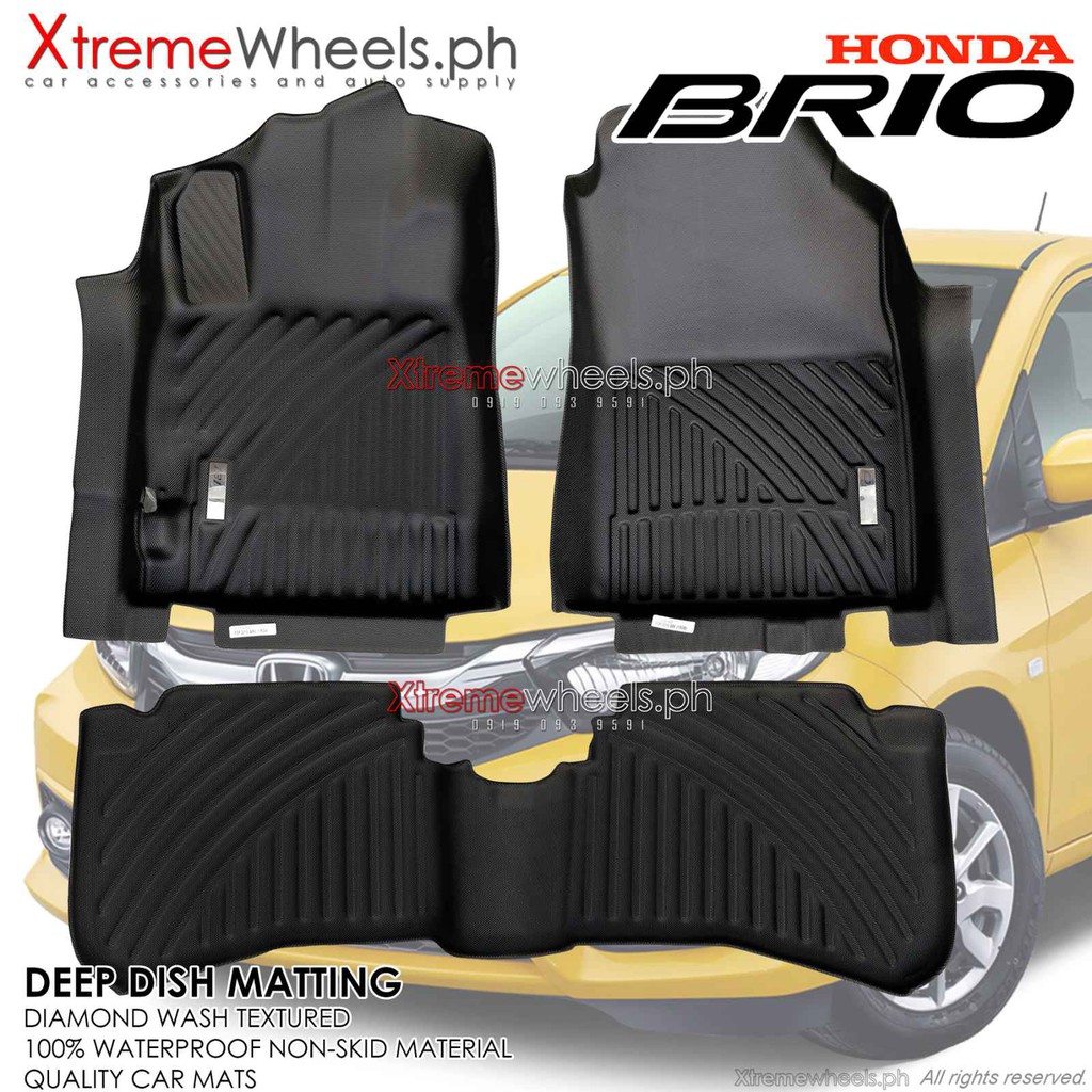 Honda Brio 2019 to 2024 5D Deep Dish matting Thailand Made ( Brio ...