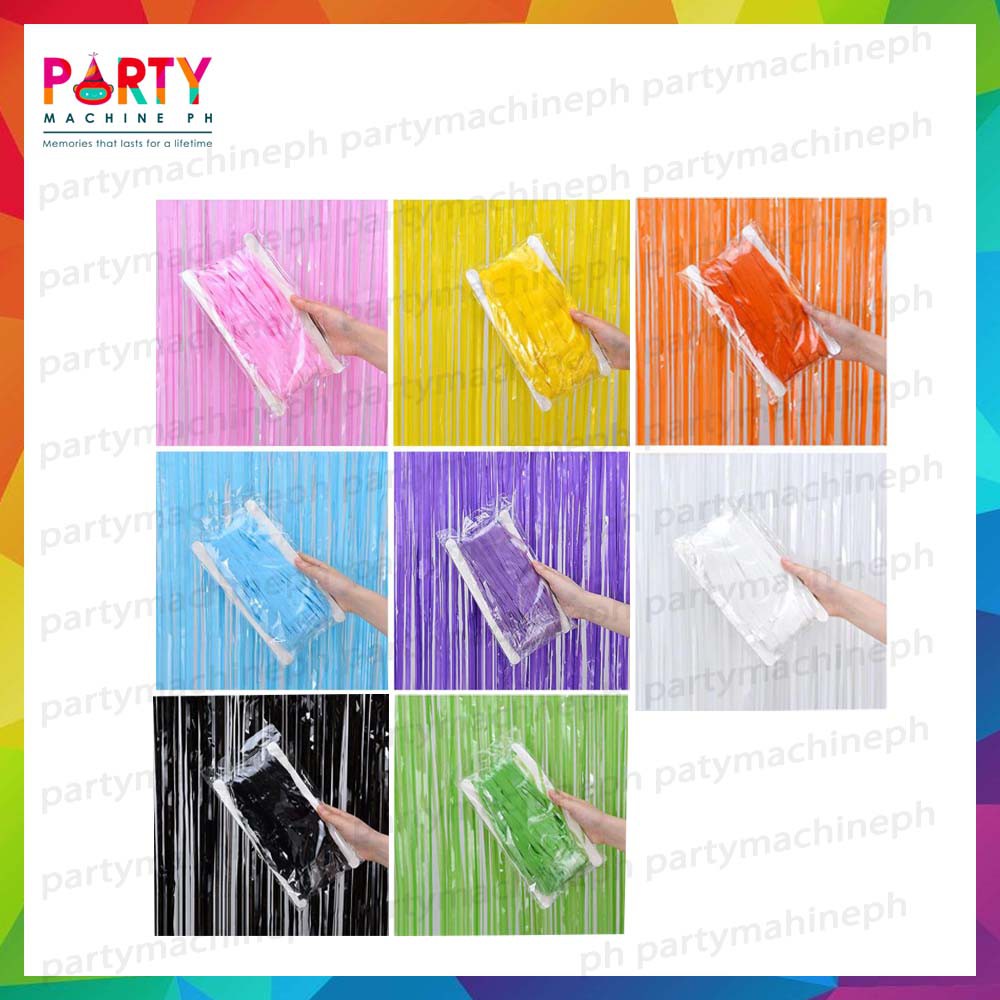 2 Meters Pastel Foil Curtain Backdrop | Shopee Philippines