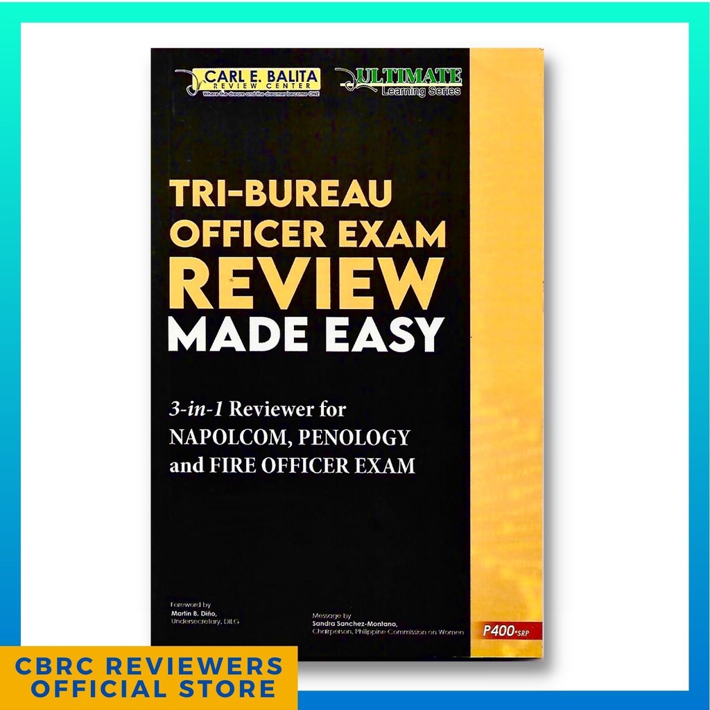 CBRC Tri-bureau Officer Exam Review Made Easy for NAPOLCOM, PENOLOGY ...