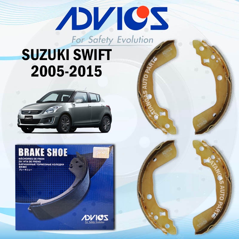 ADVICS BRAKE SHOE SUZUKI SWIFT 2005-2015 53200-63J02 1SET 4 PCS MADE IN ...
