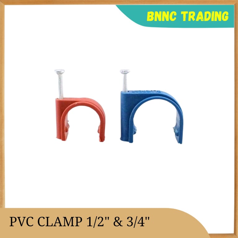 PVC CABLE CLIP PVC CLAMP 1/2" 3/4" (100 PCS PER PACK) | Shopee Philippines