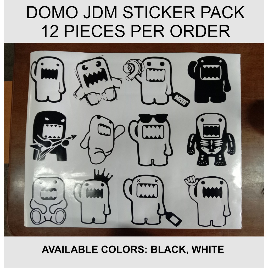 Domo Kun JDM car sticker 1 pack. Bumper, Hood, Door, Window sticker ...
