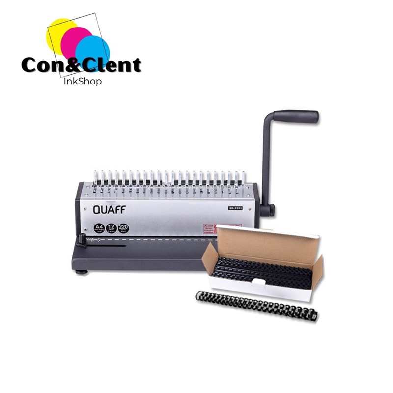 Quaff binding machine Sd-2101 A4 size Free 10pcs plastic binder (a4 ...