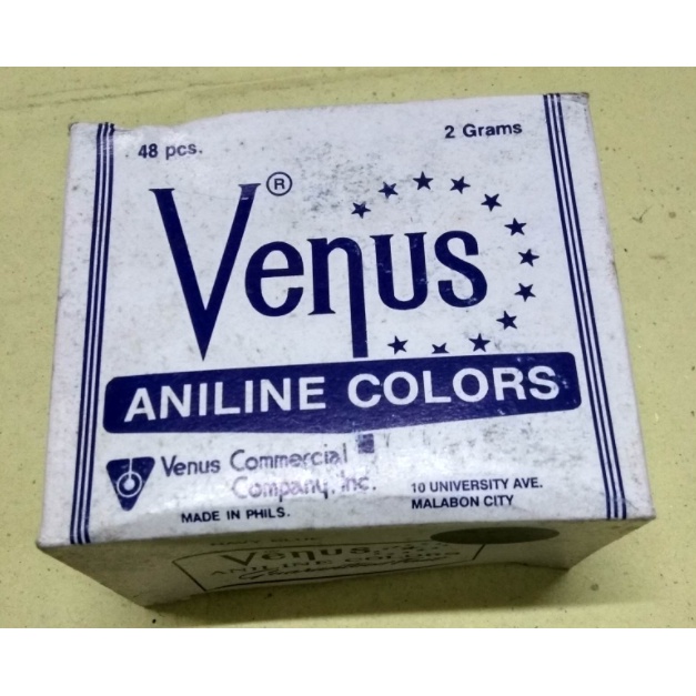 Fabric Dye Dyobos VENUS Guaranted Fast Dyes Aniline Colors 48 pieces in ...