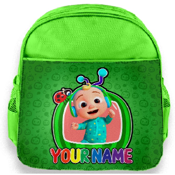 Personalized Kids Back pack Cocomelon Changeable Name and Character ...