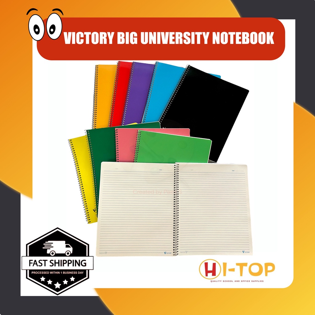 Victory Notebook University Big Spiral Notebook (10.5" X 8") Sold per ...