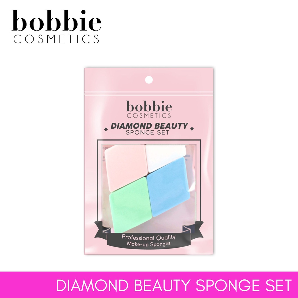 Bobbie Cosmetics Diamond Beauty Sponge Set (4pcs) | Shopee Philippines