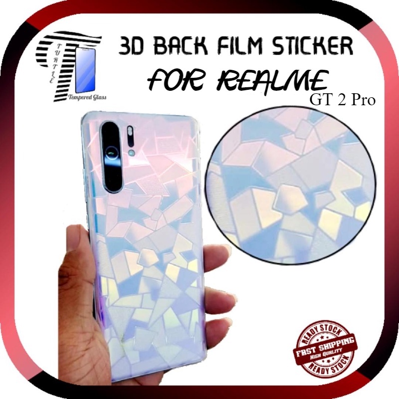REALME 9 5G / 10 Pro / 10 Pro + 3D Diamond Back Film Protecter Carbon ...