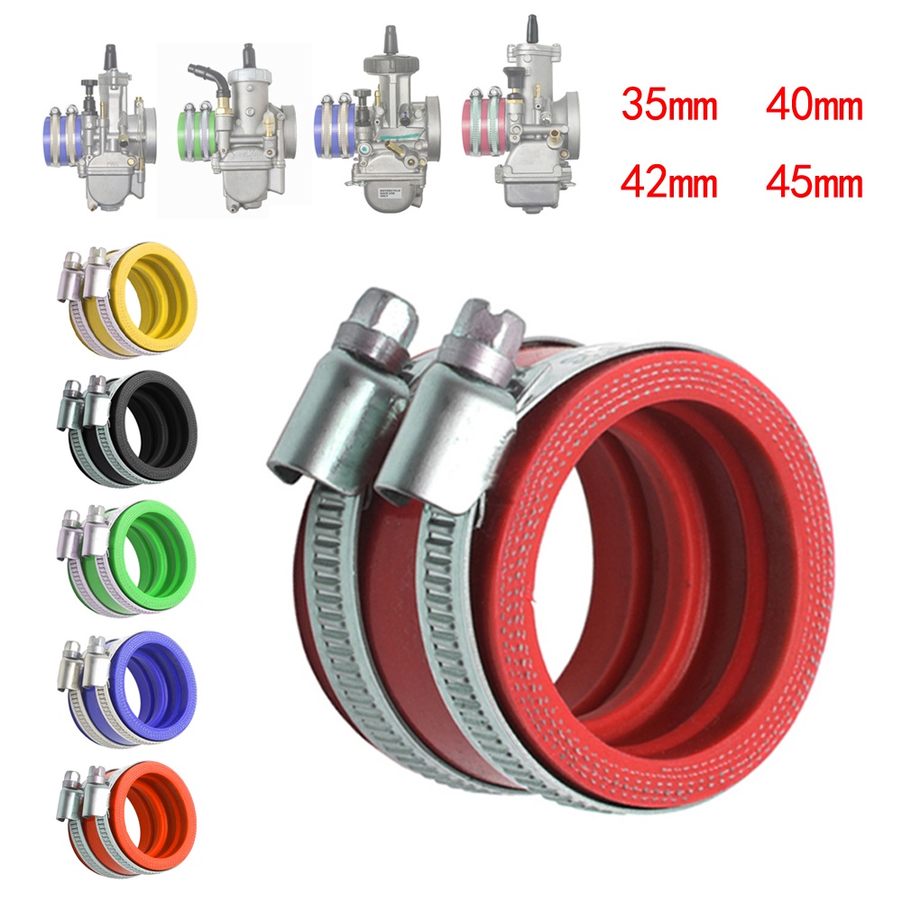 Motorcycle Carburetor Rubber Adapter 30mm/35mm/40mm/42mm/45mm Intake ...
