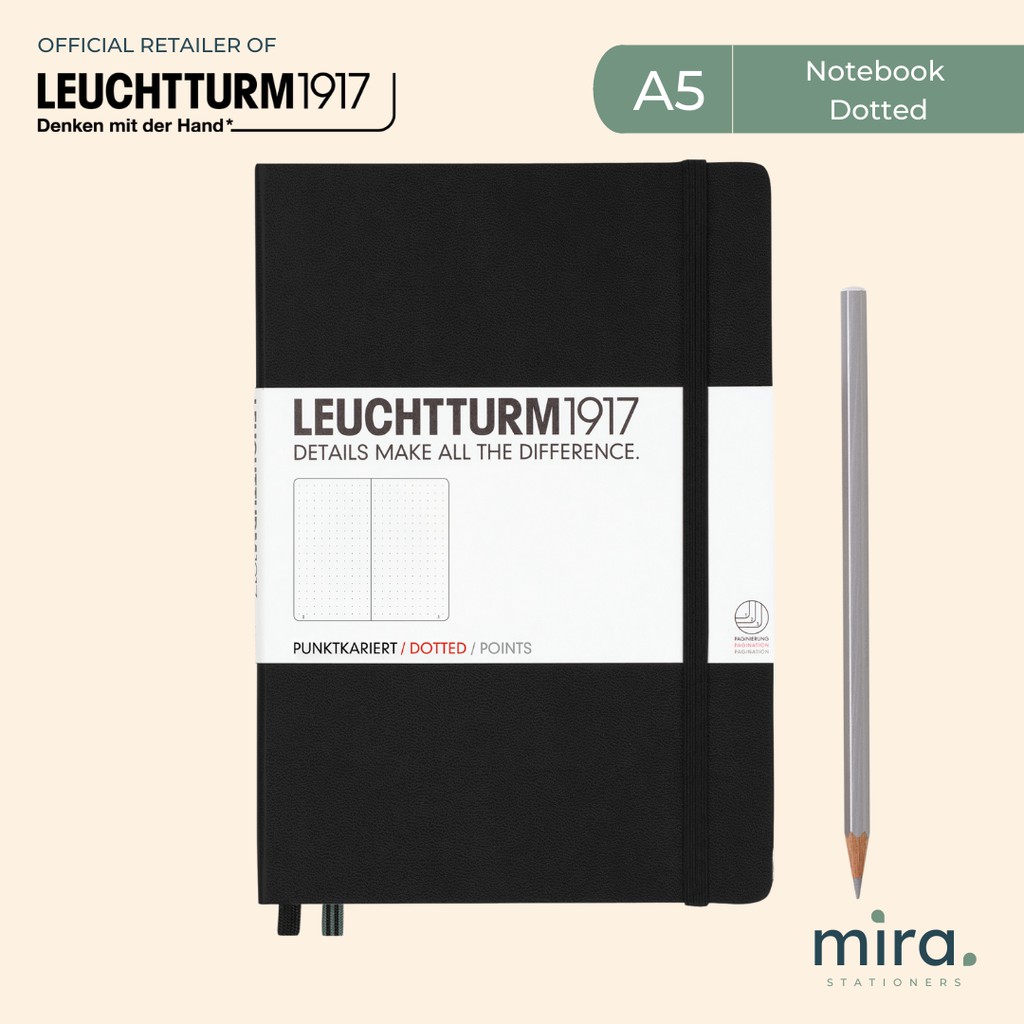 Leuchtturm1917 - A5 Dotted Notebook Hardcover Leuchtturm | Shopee ...