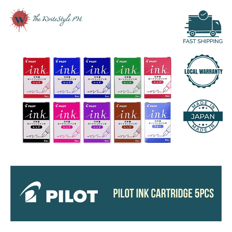 Pilot Ink Cartridges 5 pcs | Shopee Philippines